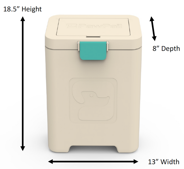 Reusable Dog Waste Container for Home & Business